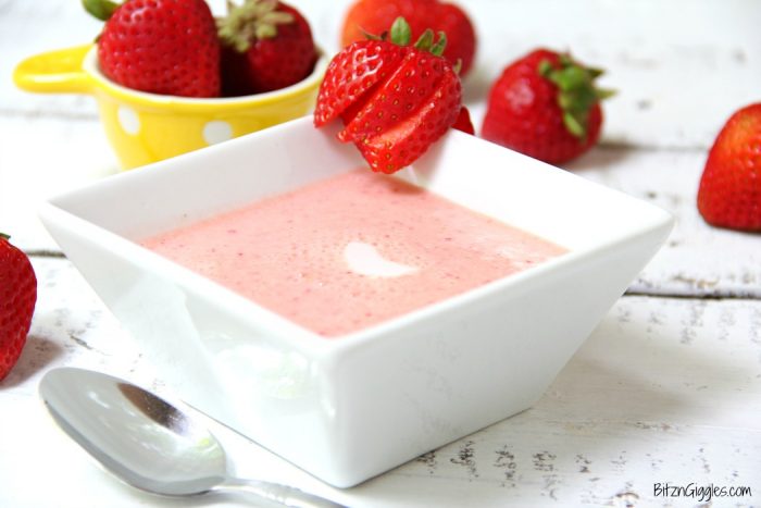 Easy Strawberry Soup - Bitz & Giggles
