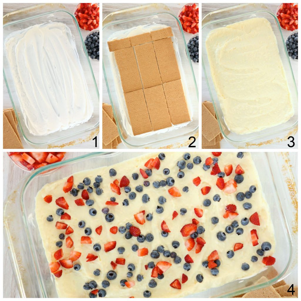 Patriotic Icebox Cake - Bitz & Giggles