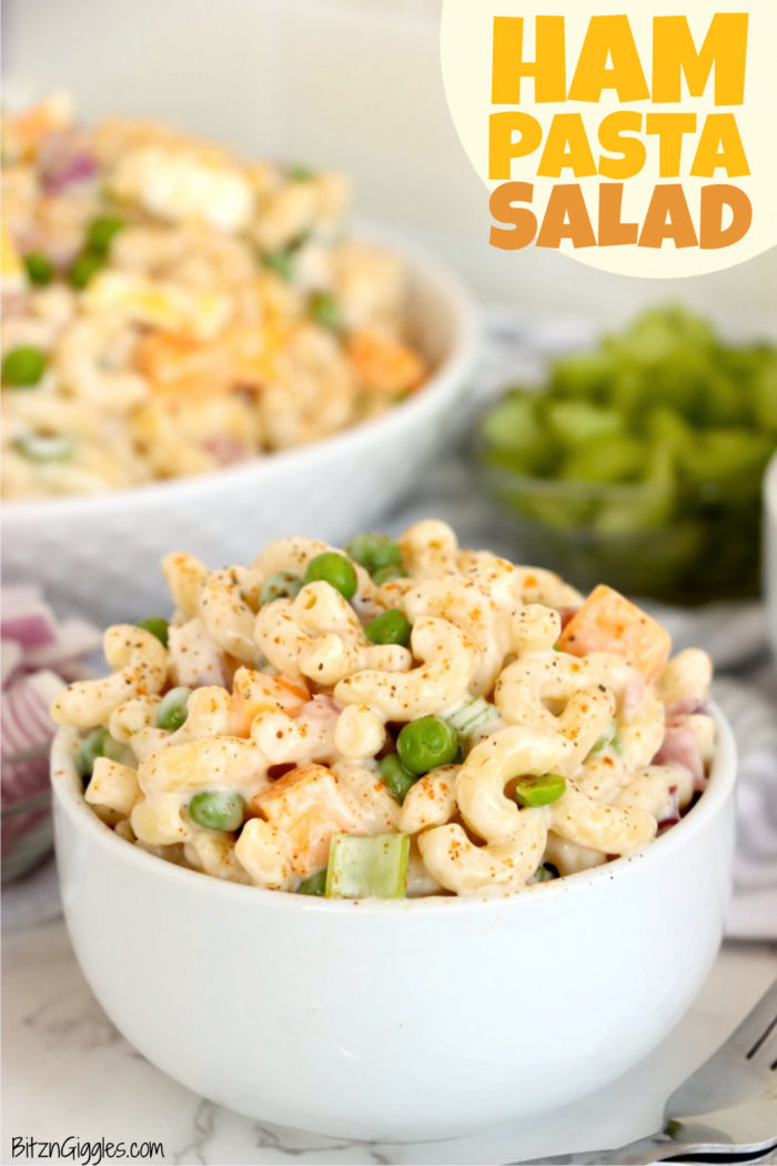 Ham Pasta Salad - Bitz & Giggles