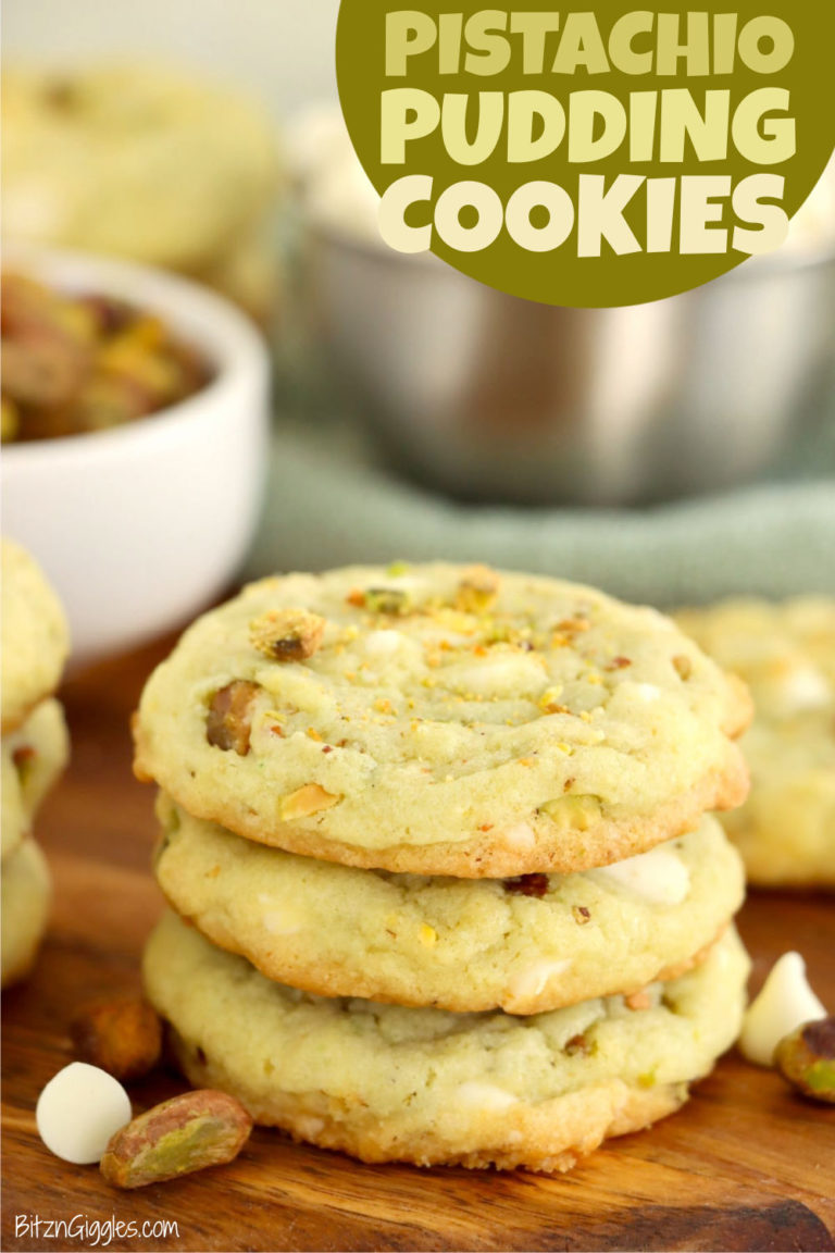 Pistachio Pudding Cookies - Bitz & Giggles